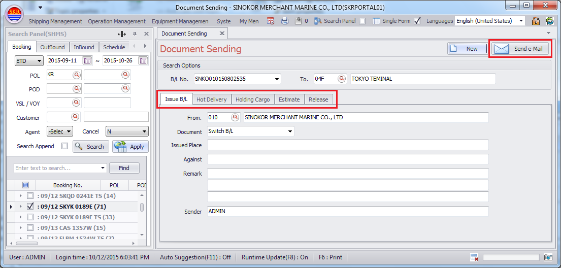 Document Sending
